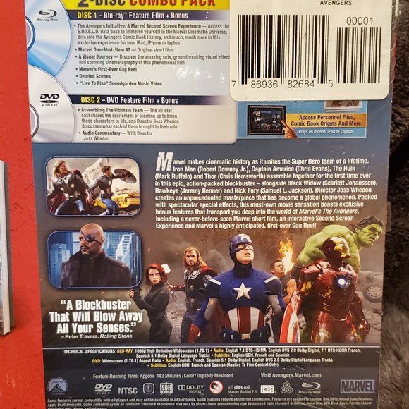 Marvel | Media | Marvels Avengers Exclusive Bluray Combo Pack Gift Set ...